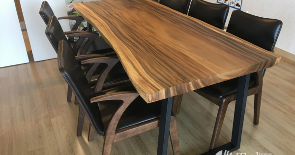 Solid tamarind wood dining table 2000x800 - TAKA Furniture - Solid wood ...