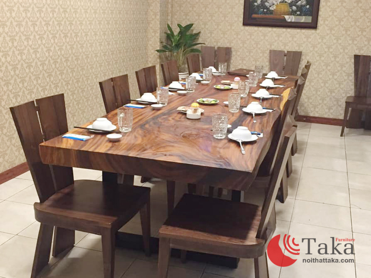 Solid tamarind wood table 3000x800 - TAKA Furniture - Solid wood table ...
